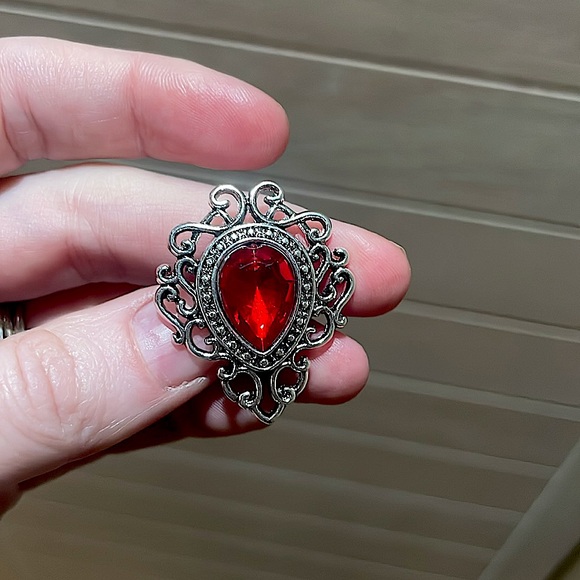 Jewelry | Gothic Red Tear Brooch | Poshmark
